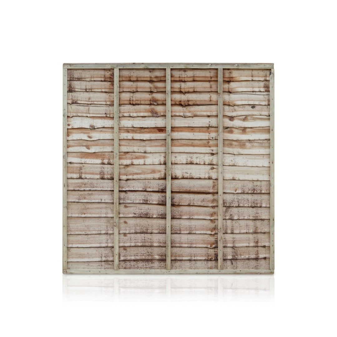 Traditional Waney Lap Fence Panels Pressure Treated