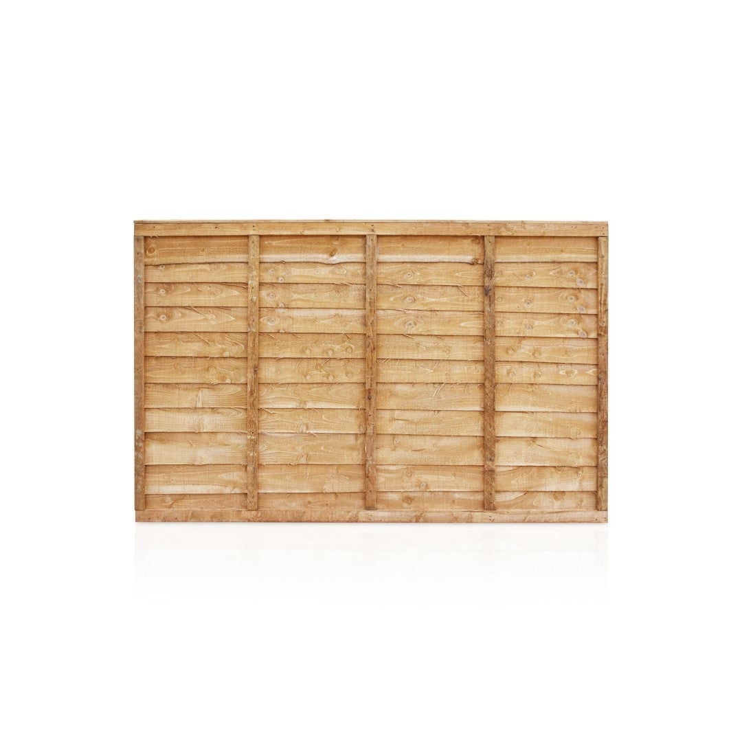 Traditional Waney Lap Fence Panels Preservative Dip Treatment